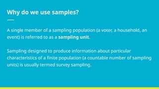 Sampling Data for student research methods | PPTX
