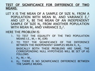 SAMPLING THEORY & TESTS OF SIGNIFICANCE.ppt