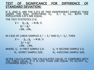 SAMPLING THEORY & TESTS OF SIGNIFICANCE.ppt