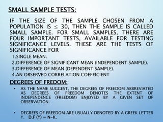 SAMPLING THEORY & TESTS OF SIGNIFICANCE.ppt