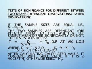 SAMPLING THEORY & TESTS OF SIGNIFICANCE.ppt