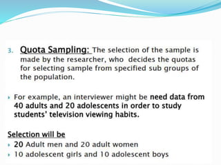 Sampling & Sampling Errors in Biostatistics | PPTX