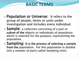 Sampling & Sampling Errors in Biostatistics | PPTX