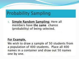Sampling & Sampling Errors in Biostatistics | PPTX