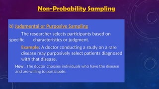 SAMPLING and it's types of sampling and features | PPT