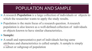 Basics of Educational Statistics (Sampling and Types) | PPT