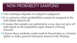 Basics of Educational Statistics (Sampling and Types) | PPT