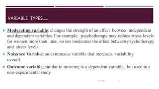 Basics of Educational Statistics (Sampling and Types) | PPT