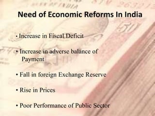 Economic reforms in India | PPTX