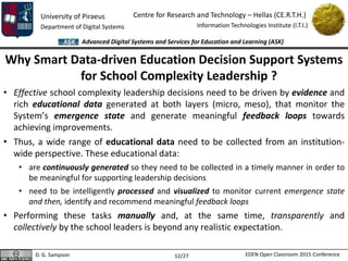 Smart Educational Decision Support Systems for School Complexity Leadership: A Research Agenda ...