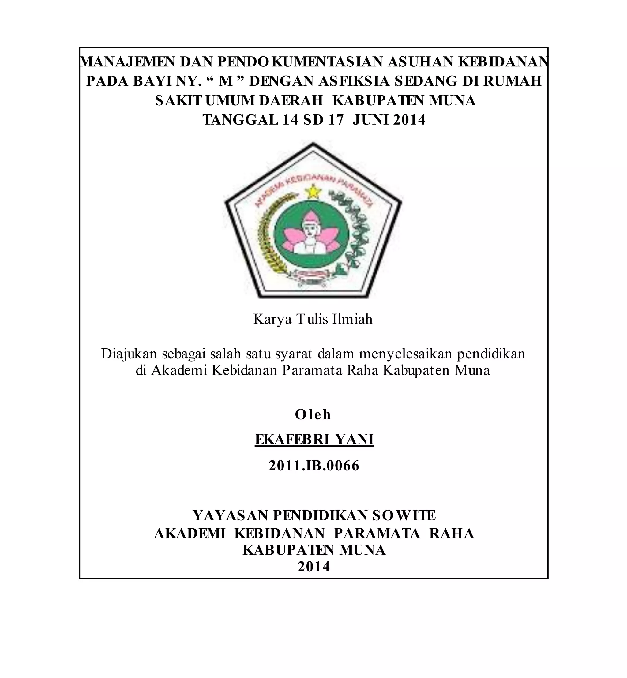 Sampul kaset akbid paramata | DOCX