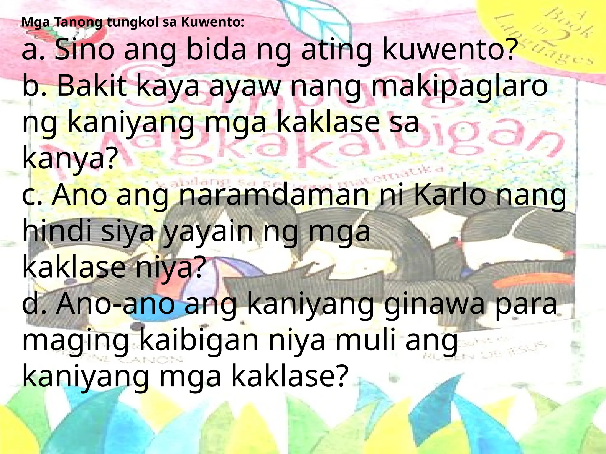 SAMPUNG MAGKAKAIBIGAN Kuwento para sa aralin sa Filipino.pptx
