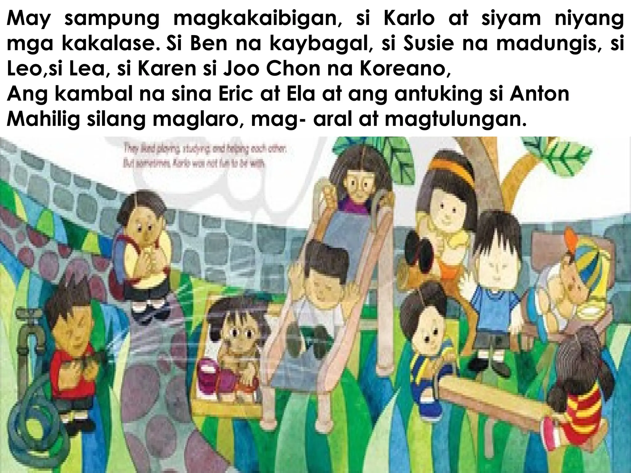SAMPUNG MAGKAKAIBIGAN Kuwento para sa aralin sa Filipino.pptx