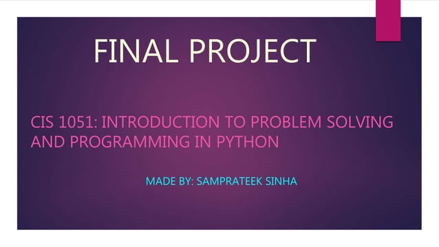 Sam python pro_points_slide | PPTX