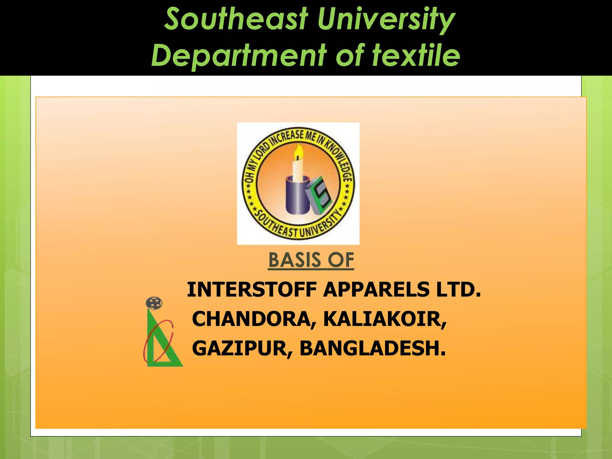 INTERSTOFF APPARELS LTD | PPTX