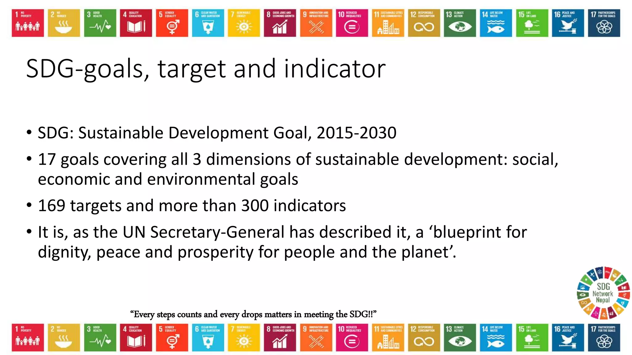 Sustainable development Goal (SDG) | PPT