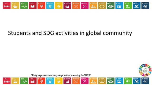 Sustainable development Goal (SDG) | PPT