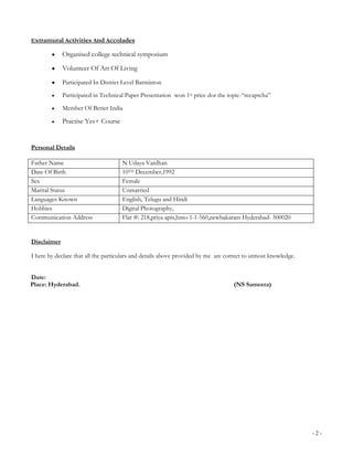Sam resume | DOCX