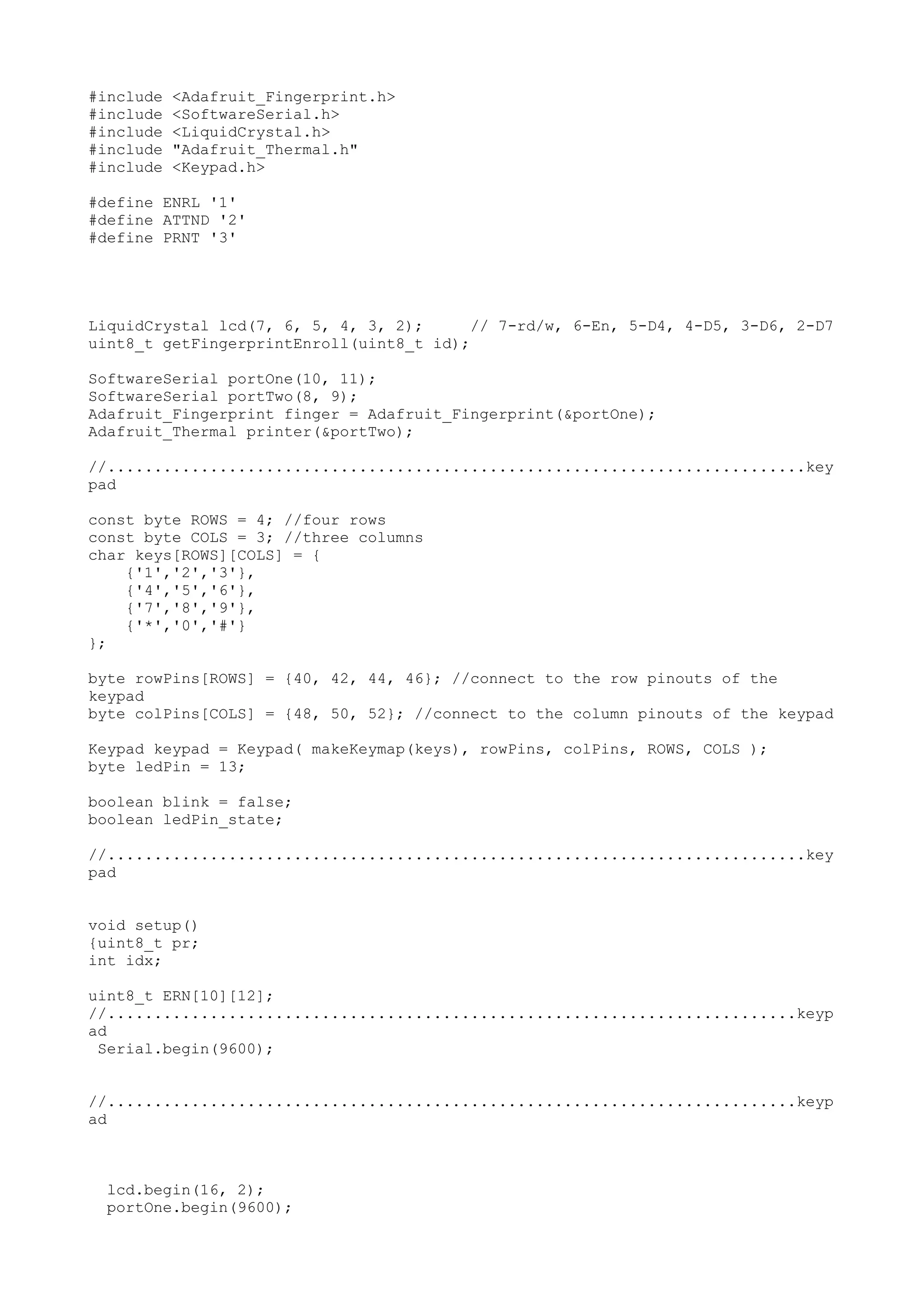 Samrt attendance system using fingerprint | TXT | Programming Languages | Computing