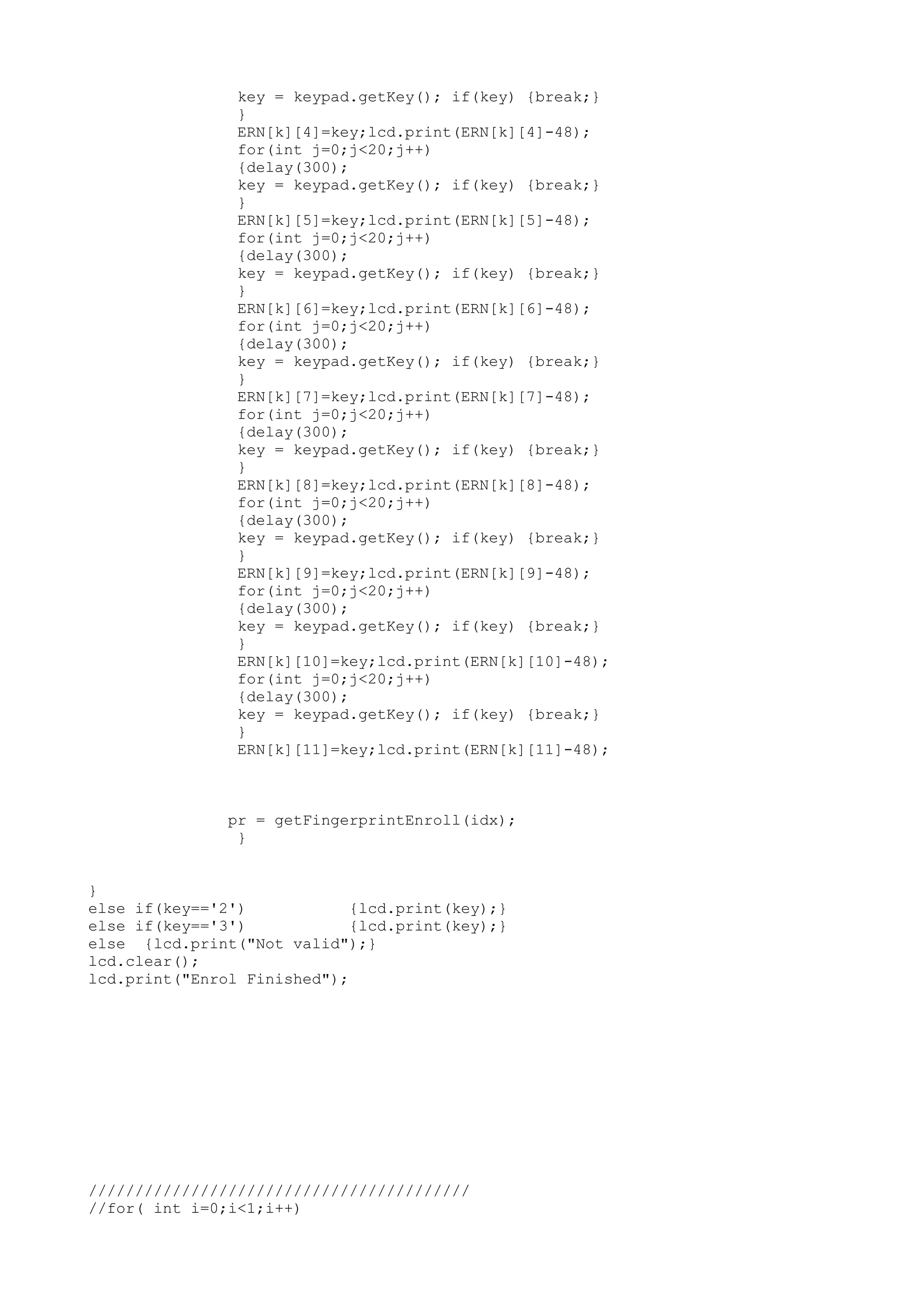 Samrt attendance system using fingerprint | TXT | Programming Languages | Computing