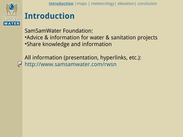Hydrological reconnaissance for rural water projects using free online ...