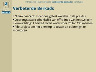 Pilotproject verbeterde berkads in Budunbuto, Puntland, Somalie | PPT