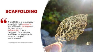 Favoring the Emergence through Agile Scaffolding | PPT