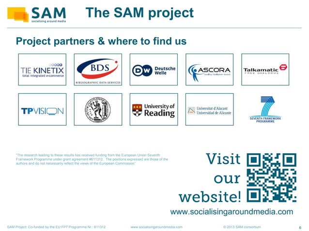 The SAM project | PPTX