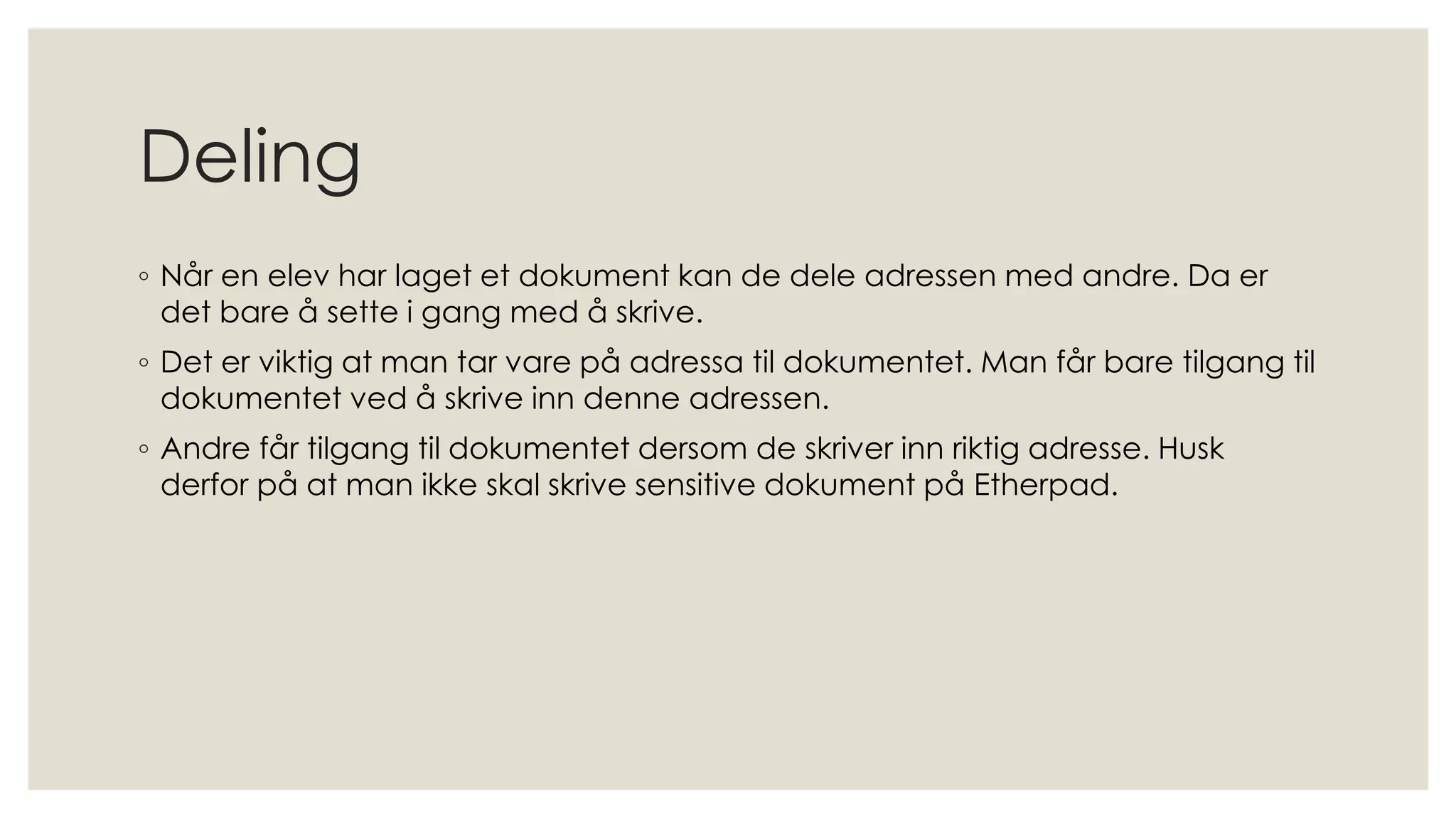 Samskriving med etherpad | PPTX