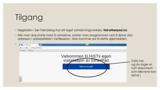 Samskriving med etherpad | PPTX