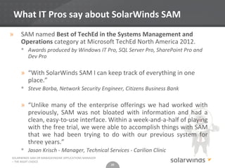 SolarWinds or ManageEngine Applications Manager - Still Deciding? | PPT ...