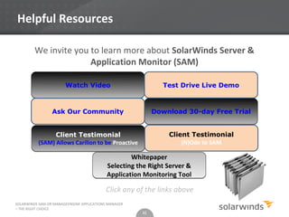 SolarWinds or ManageEngine Applications Manager - Still Deciding? | PPT ...