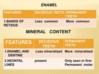 difference between primary and secondary tooth | PPTX