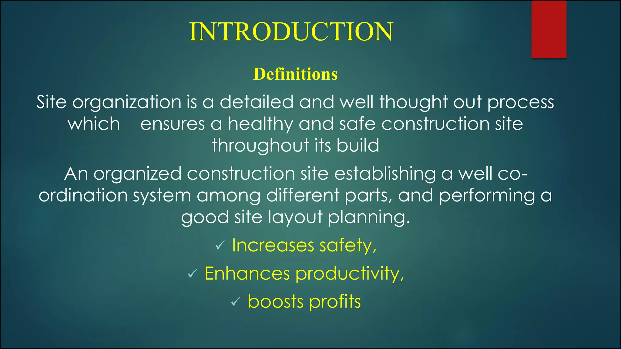 Site organization in Construction | PDF