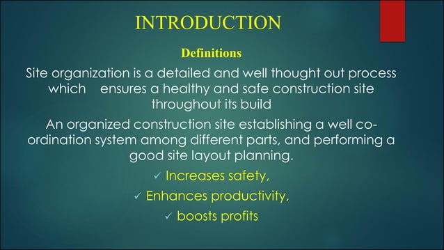 Site organization in Construction | PDF