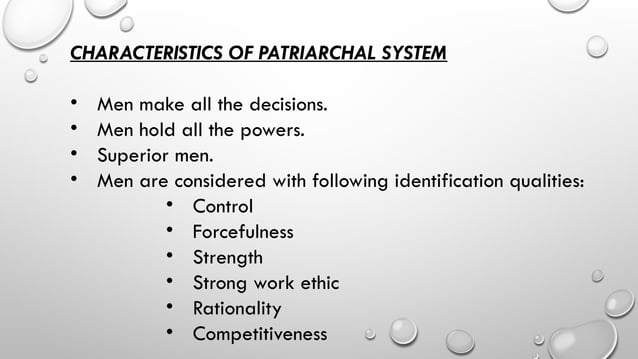 Patriarchy in interaction with others social structures | PPT