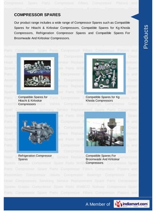 Samson International Marketing Agency, Pune, Compressors Parts | PDF