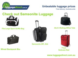 Samsonite Luggage | PPT