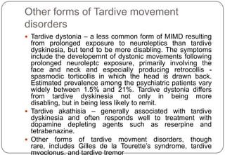 MEDICATION INDUCED MOVEMENT DISORDERS | PPTX