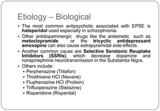 MEDICATION INDUCED MOVEMENT DISORDERS | PPTX