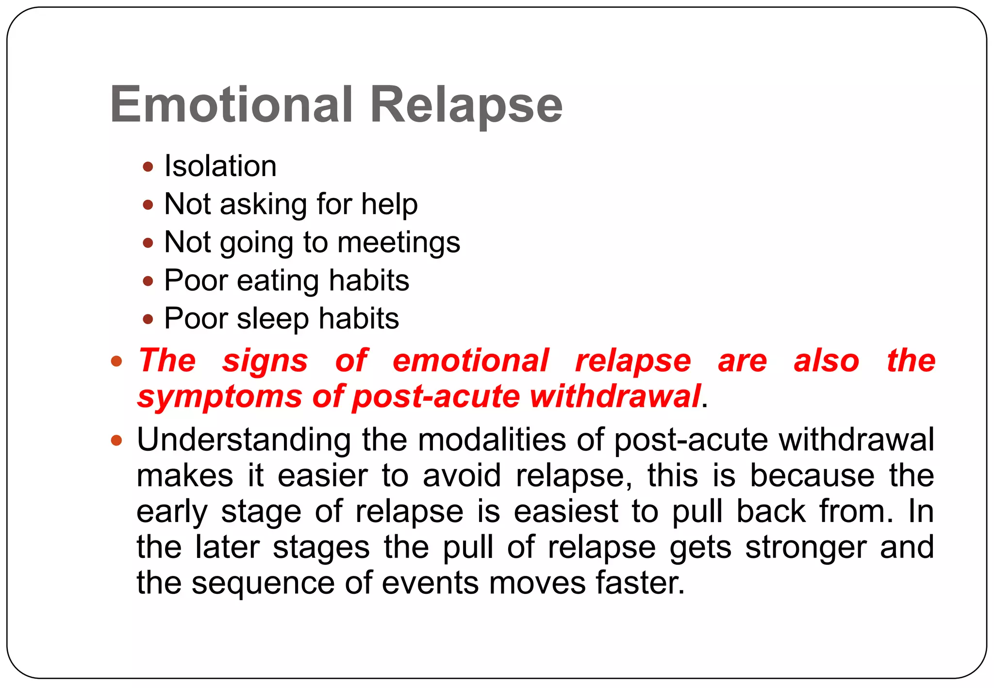 RELAPSE PREVENTION & EARLY INTERVENTION STRATEGIES | PPTX