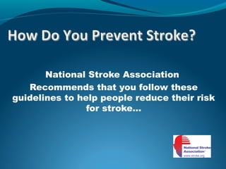 Sam stroke community_presentation_guide | PPT