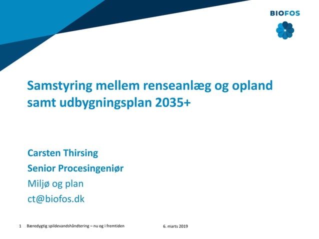 Samstyring mellem-renseanlaeg-og-opland-samt-udbygningsplan-2035 | PDF