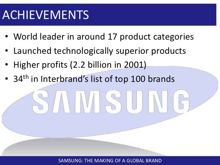 Samsung: Making of Global Brand