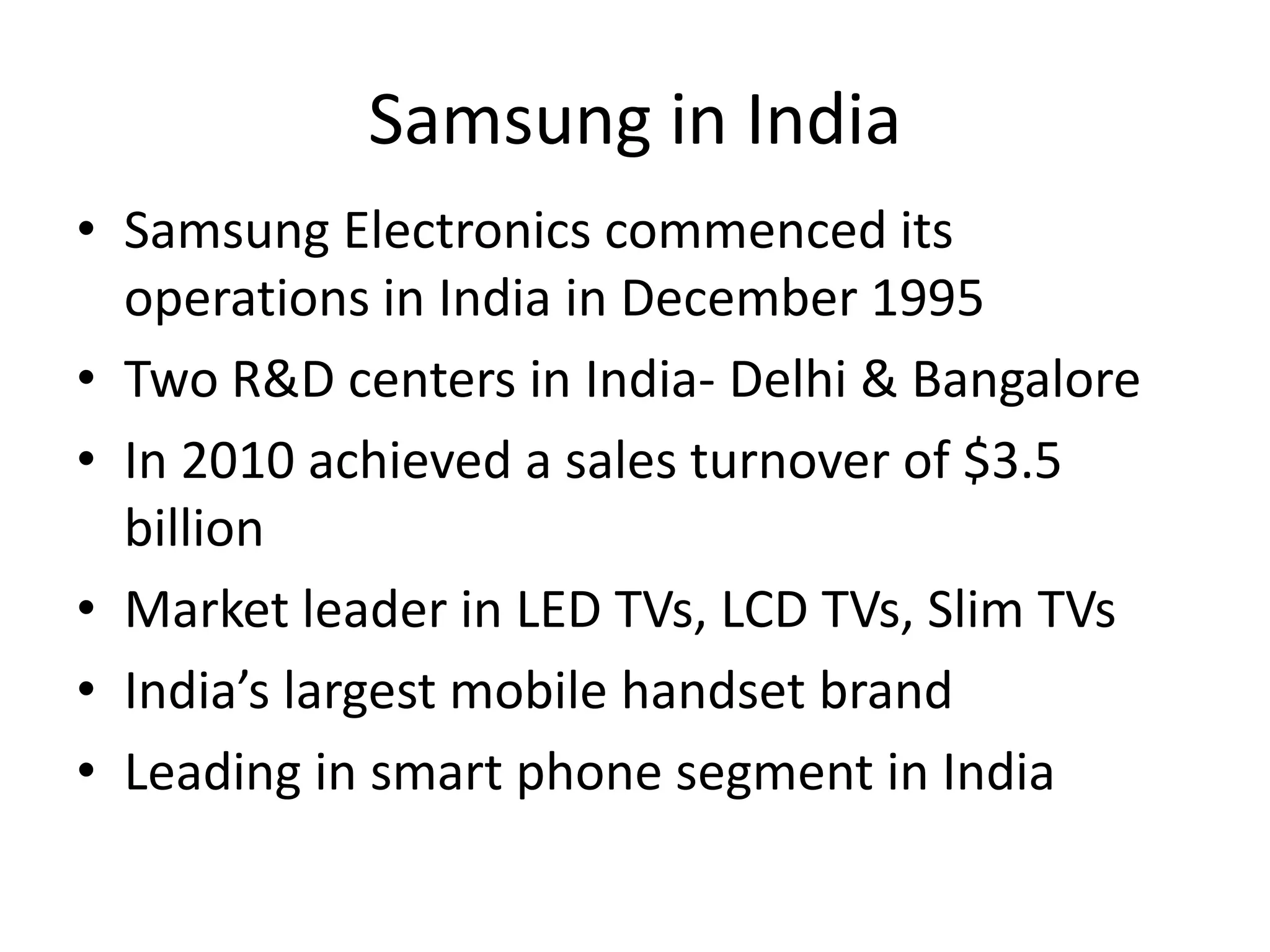Samsung Company Presentation | PPTX