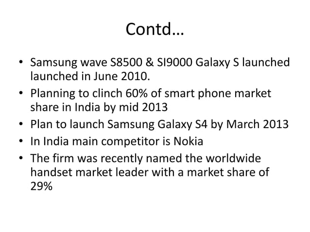 Samsung Company Presentation | PPTX