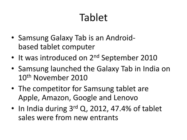 Samsung Company Presentation | PPTX