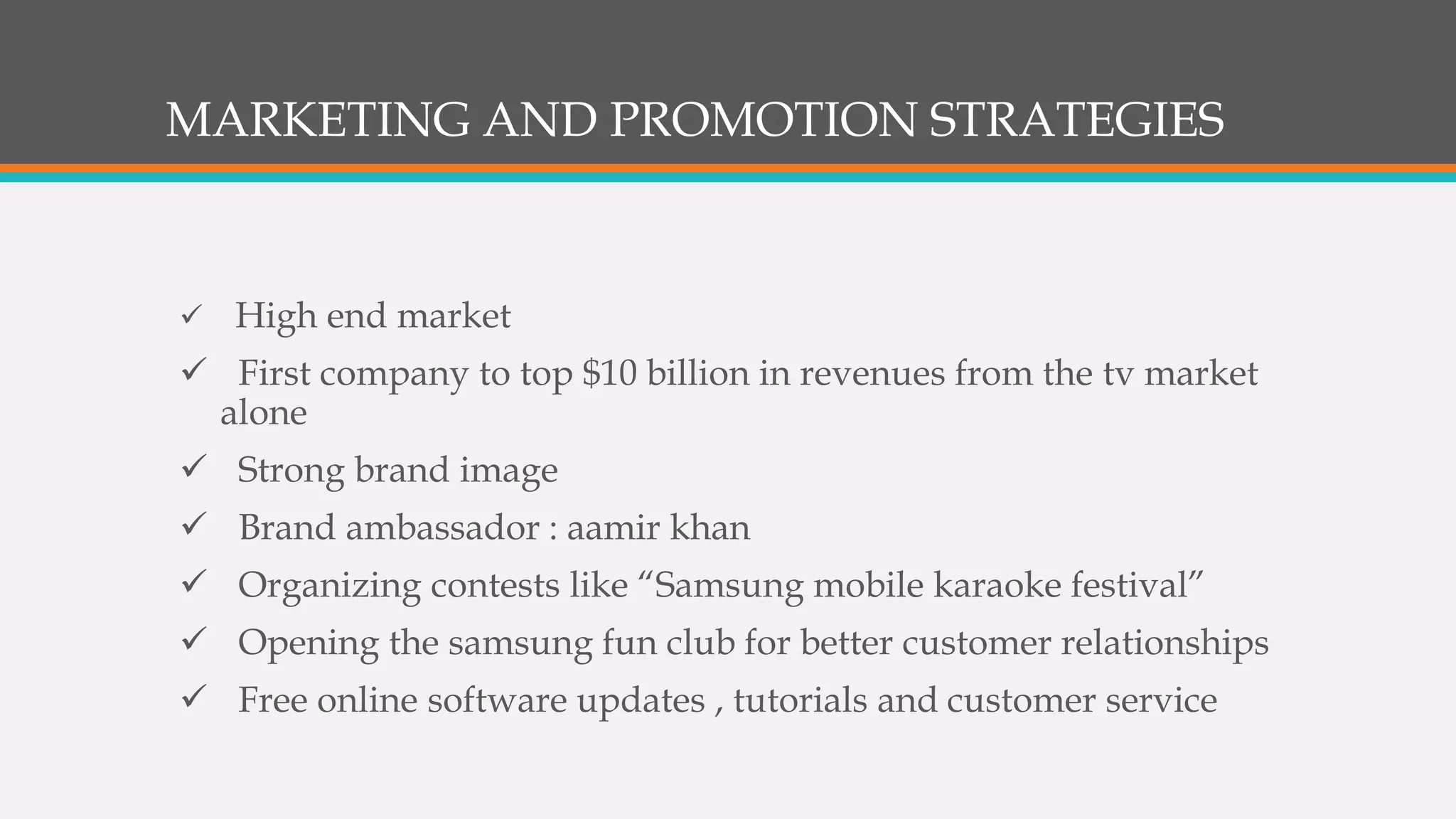 Marketing strategies of Samsung | PPTX