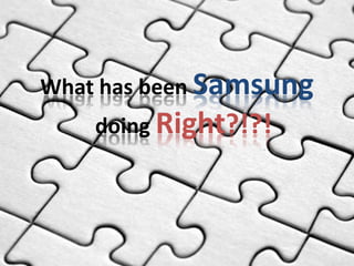 Samsung Success Story | PPTX