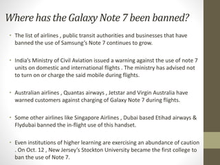 Samsung galaxy note 7 issues | PPT